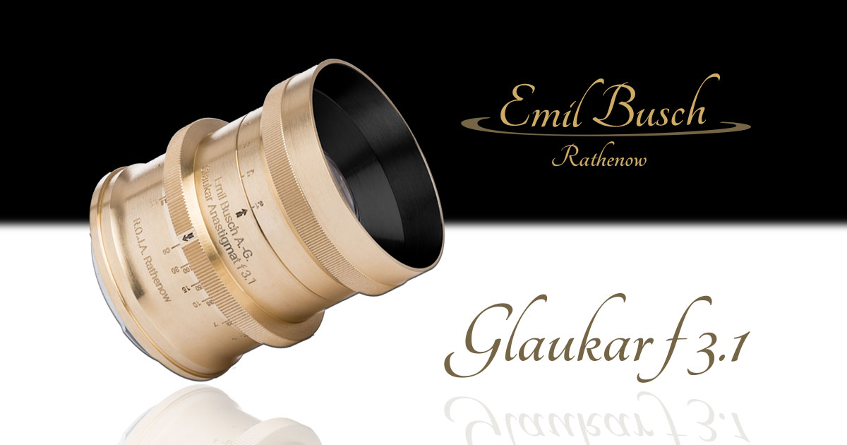 1910 Emil Busch Glaukar 3.1 Anastigmat Lens by Emil Busch Rathenow ...
