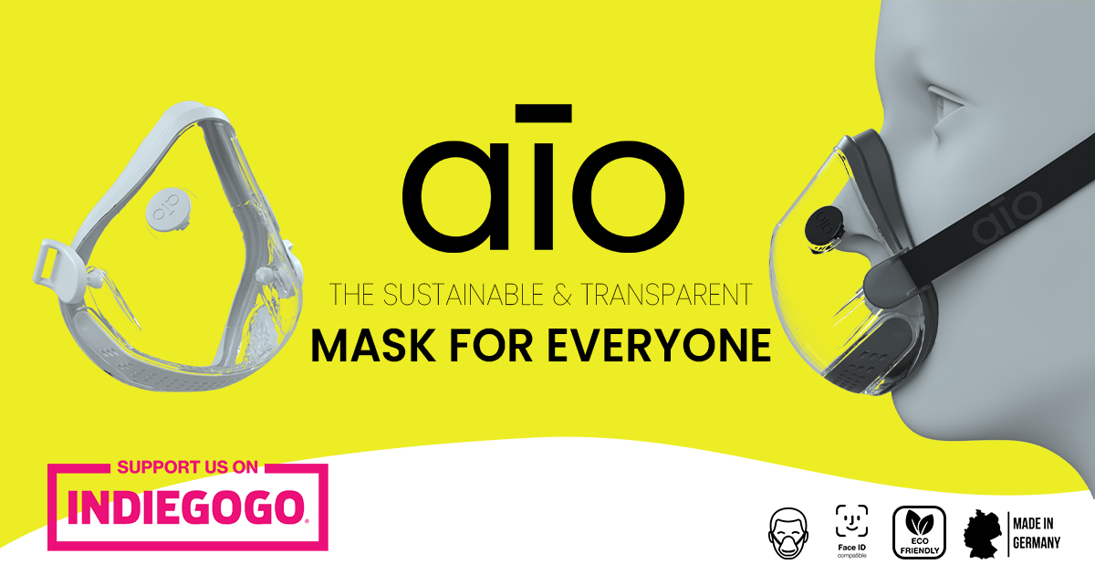 AIO Transparent Mask - Sustainably Made in Germany by AIO by Clair ...
