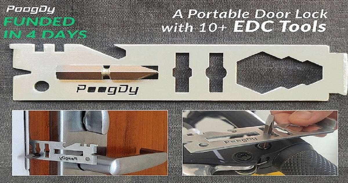A Portable Door Lock with 10 EDC Tools by Suchit Shah - Indiegogo