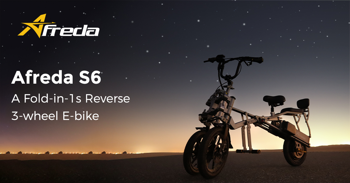 1 Second Folding All-Terrain 3-wheel E-scooter by Afreda Bike - Indiegogo
