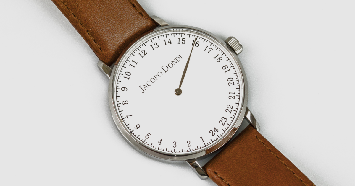 Jacopo Dondi 24-Hour Watches by Jake Delaney - Indiegogo