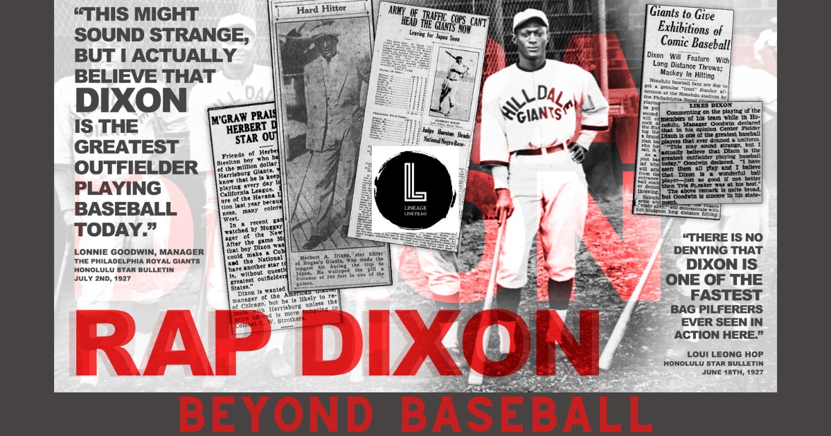 Rap Dixon: Beyond Baseball by Scott Orris - Indiegogo