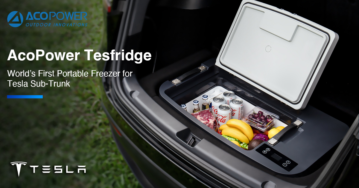 TesFridge, Portable Fridge for Tesla Sub Trunk by ACOPower Jeffrey ...