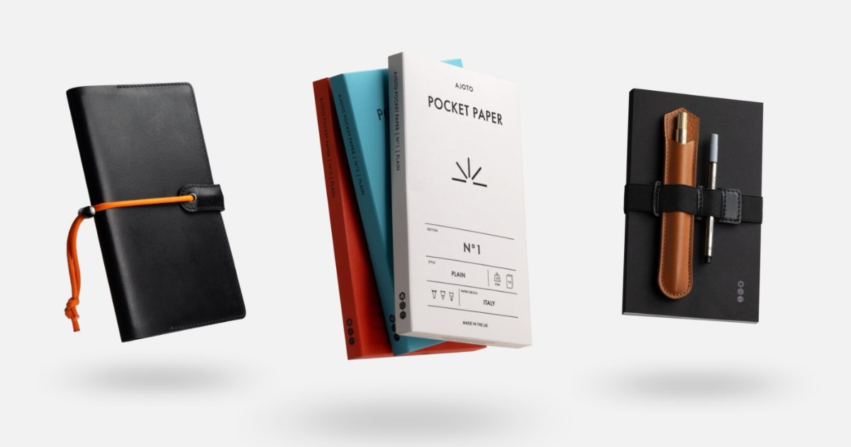 AJOTO POCKET PAPER Refillable Notebooks & Covers by chris holden ...