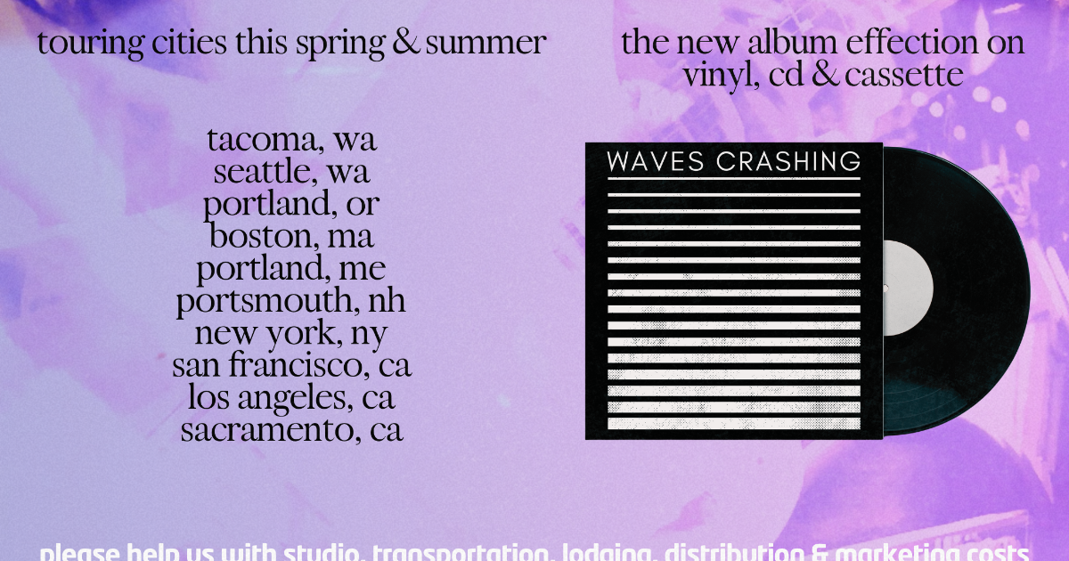Waves Crashing album & tour fundraiser by Joshua Calisti - Indiegogo