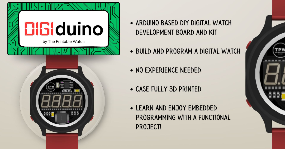 DIGIduino - A DIY Digital Watch by James Cox - Indiegogo
