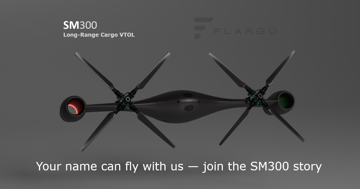 Cargo VTOL Drone SM300 by Victor Olkhovskiy - Indiegogo