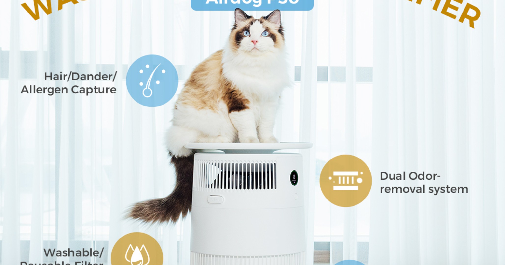 P50 : World's First Washable Pet Air Purifier by Airdog USA Inc ...