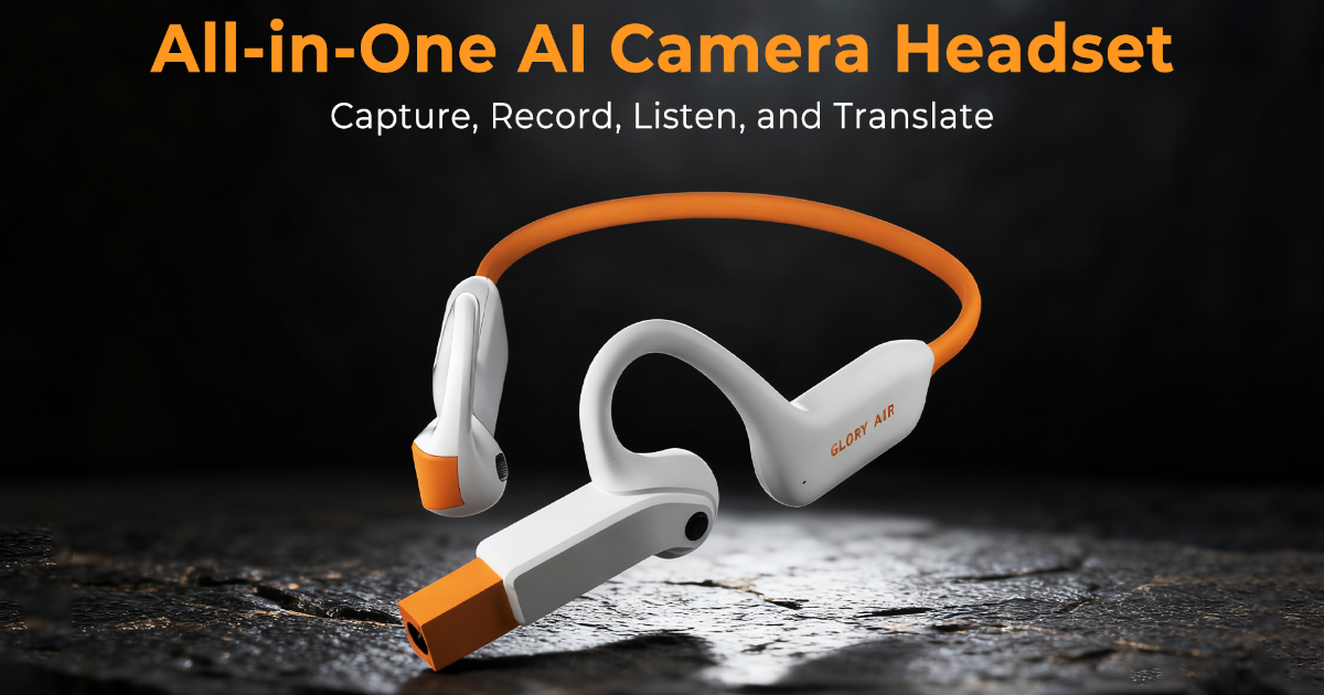 The Ultimate AI Camera Headset–Capture, Record, Listen, and Translate ...