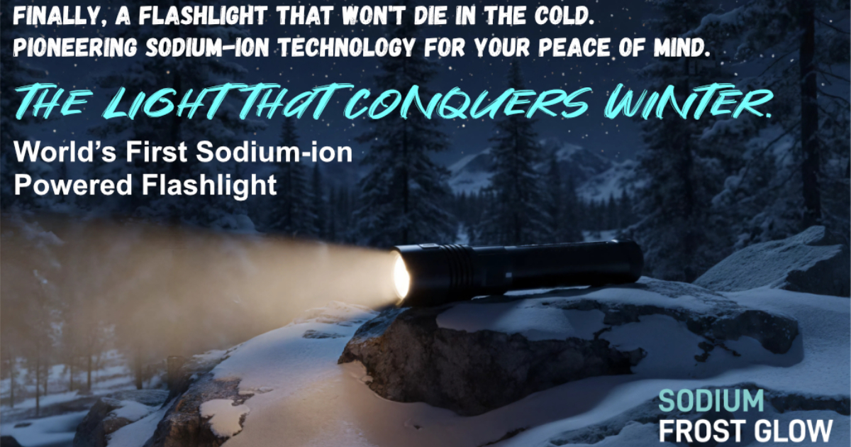 World's 1st Sodium-Ion Flashlight: Engineered for Winter by roccanada ...