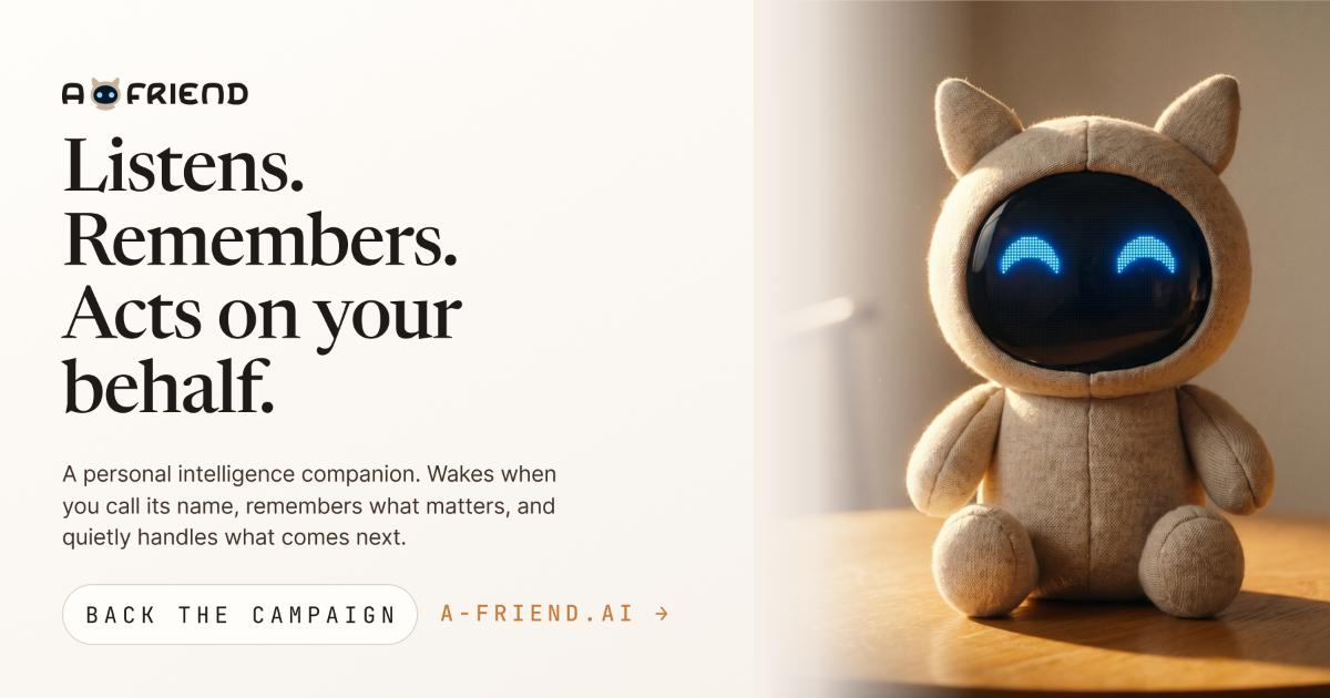 A Friend by A-Friend - Indiegogo