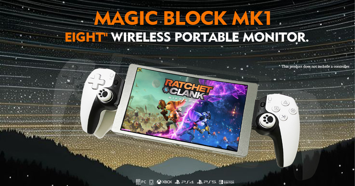 MAGIC BLOCK MK1 8 inch Wireless Gaming Monitor by MAGIC BLOCK - Indiegogo