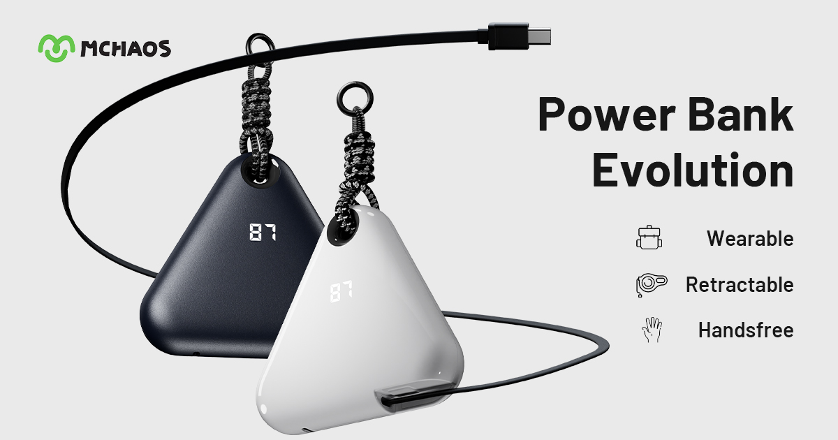 MChaos Wearable Power Bank with Retractable Cable by MChaos - Indiegogo