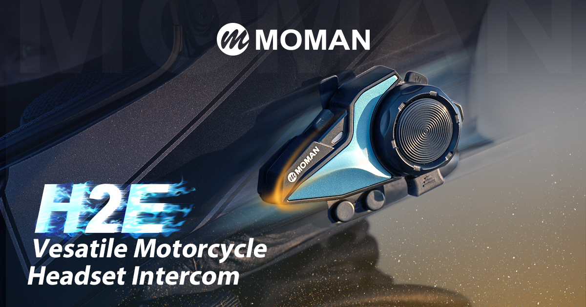MOMAN H2E Multitasking Motorcycle Helmet Intercom by Moman Global ...
