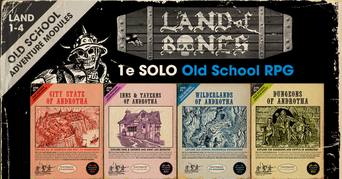 LAND OF BONES 1e SOLO Fantasy RPG 700 Pages by Robert Todd - Indiegogo