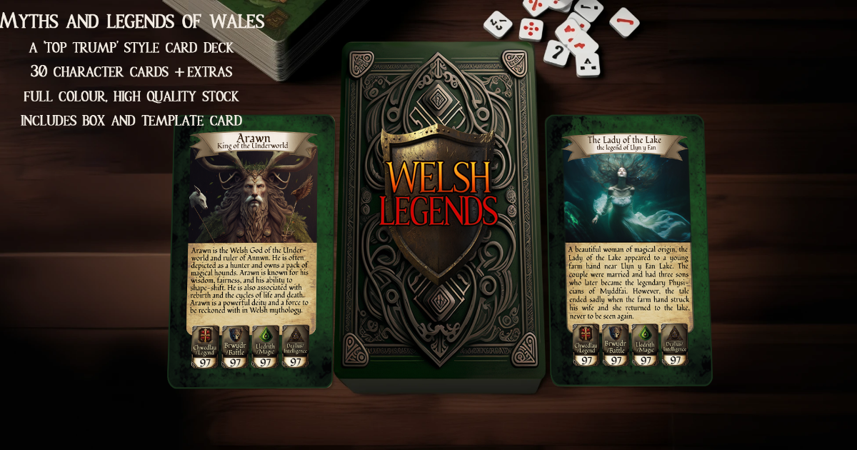 Welsh Legends cards - Cardiau Chwedlau by David Daniel - Indiegogo