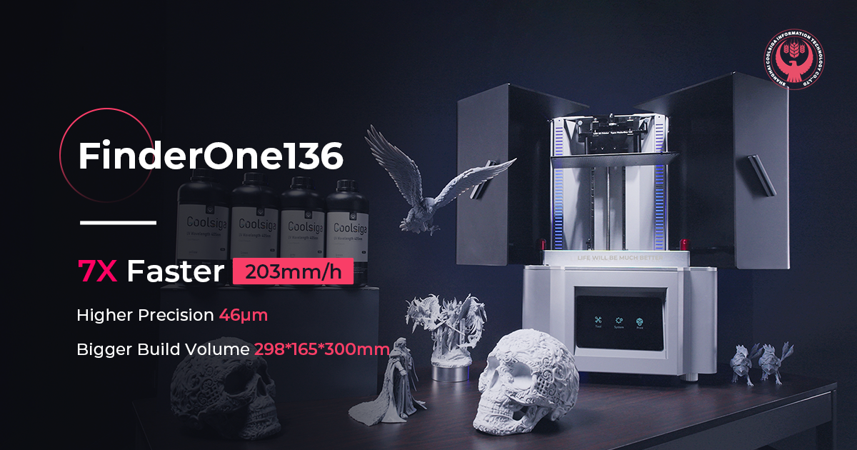 FinderOne136 The Fastest 7K LCD 3D Printer by Coolsiga FinderOne136 ...