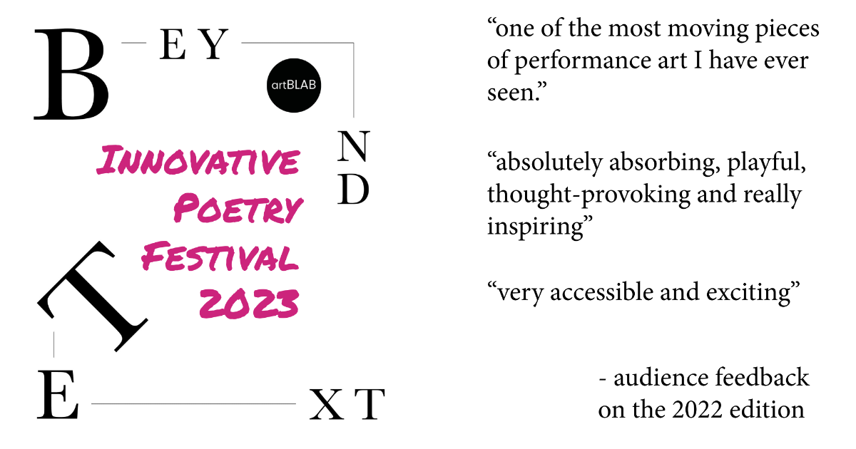 Beyond Text Innovative Poetry Festival by Michał Kamil Piotrowski ...