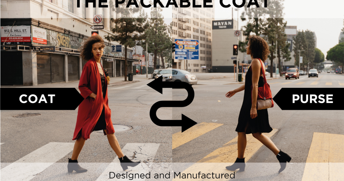 ORIMEI The First Packable Coat for On-The-Go Women by Orimei - Indiegogo