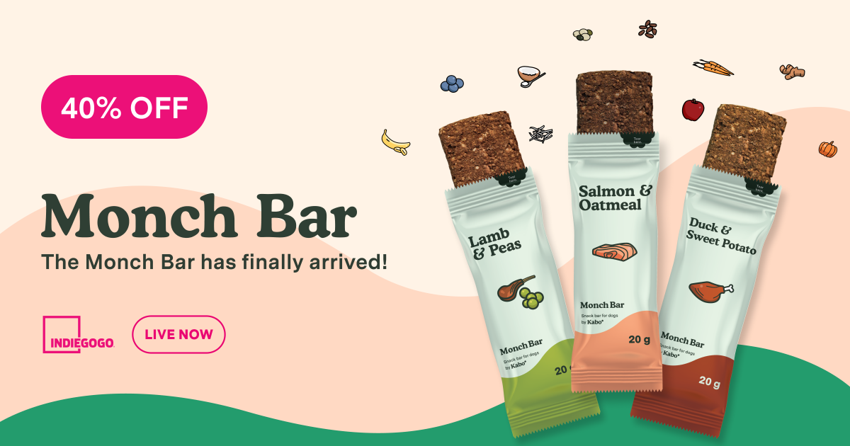 Monch Bar - The perfect snack for dogs on the go! by Kabo Labs Inc ...