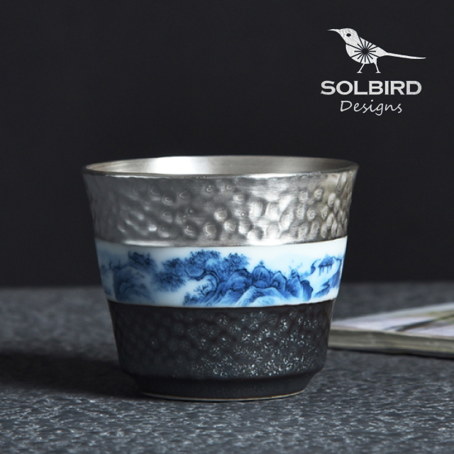 Museum Cup: Artisan porcelain & .999 silver teacup by Sol Bird - Indiegogo