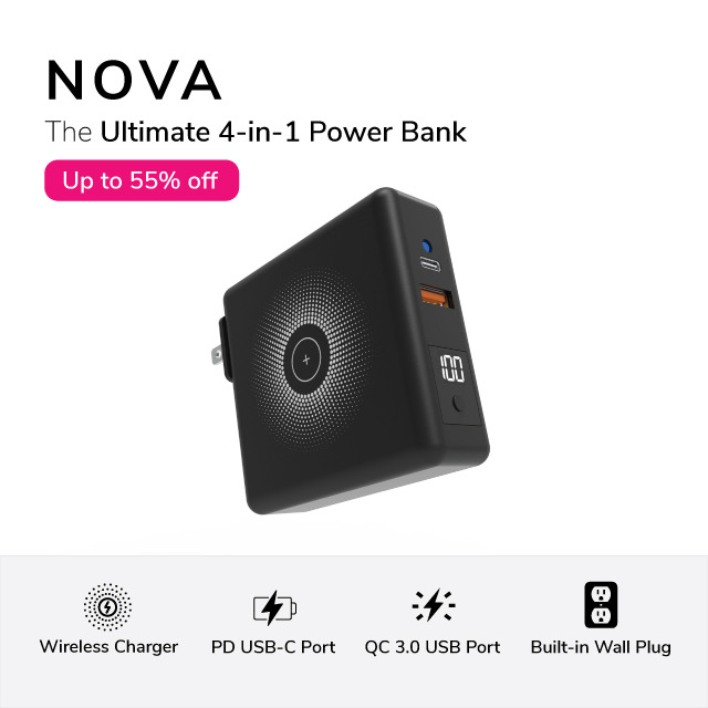 NOVA: The Ultimate 4-in-1 Wireless Power Bank by Bourge Design - Indiegogo
