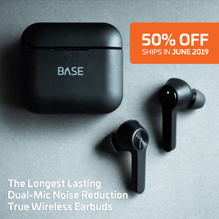 BASE: The First Long Lasting True Wireless Earbuds by BASE - Indiegogo