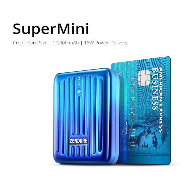 SuperMini - Credit Card Size 10,000mAh Power Bank by Zendure - Indiegogo