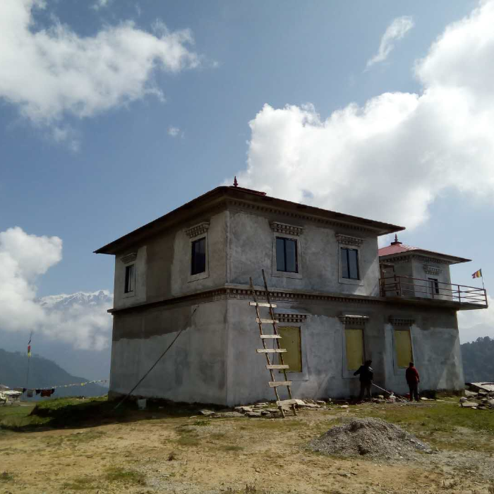 Building living rooms for Buddhist monks in Nepal! by Yelena Sherpa ...
