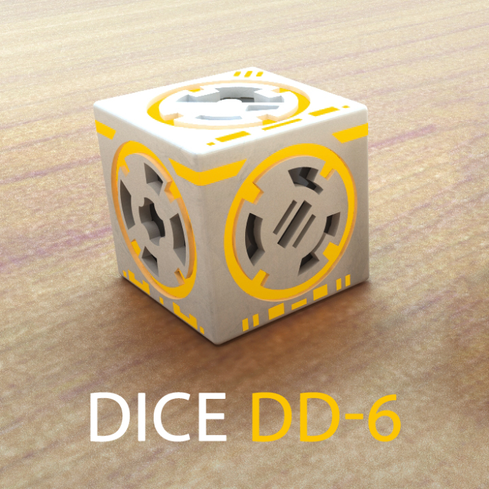 DD6 Astromech Droid Dice by Kickstarter Stock - Indiegogo
