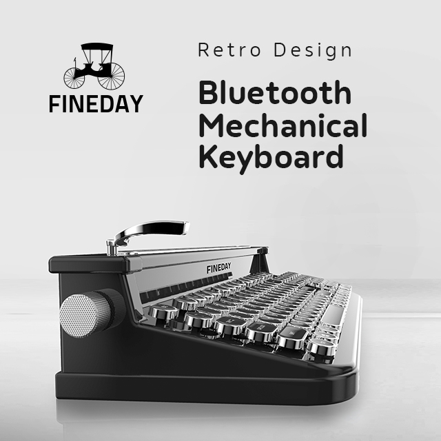 Fineday-Retro Design Bluetooth Mechanical Keyboard by MAKERSGROUP INC ...