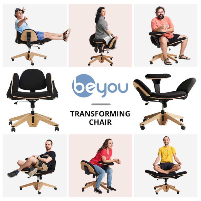 BeYou, Transforming Chair With 10 Ways You Can Sit by BeYou Chair ...