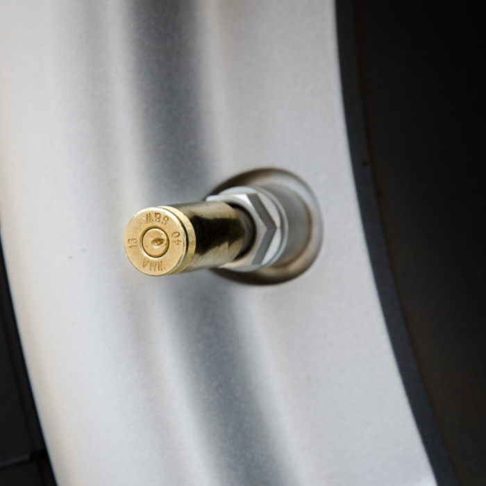 High-End Bullet Casing Tire Valve Caps by Hollow-Point Gear - Indiegogo