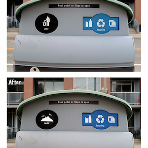 Landfill Bin Stickers- stop misplaced waste! by Landfill Bin - Indiegogo