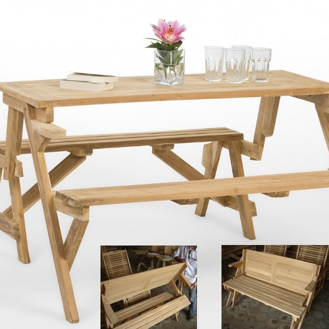 Smart Multifunctional Seating: Magic Bench Table by Robert Aalbregt ...