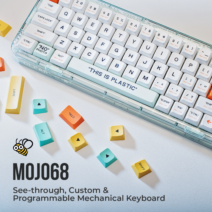 Mojo68: See-through & Custom Mechanical Keyboard by MelGeek Team ...