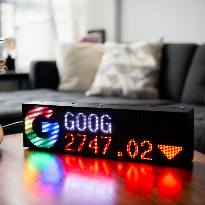 Fintic: Desk Size All-in-One LED Ticker by Justin Dunn - Your pledge ...