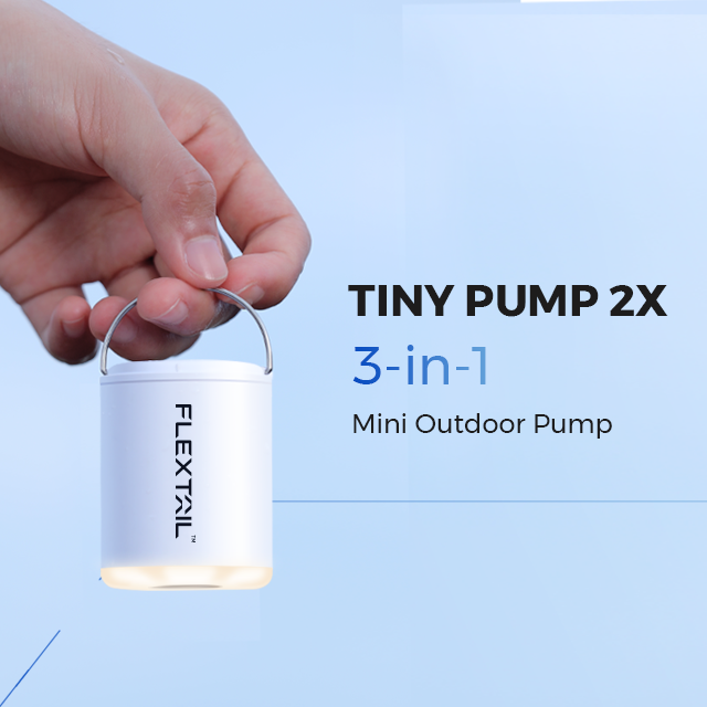 TINY PUMP 2X: Ultimate 3-in-1 Mini Outdoor Pump by FLEXTAIL Original ...