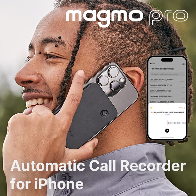 Magmo Pro: Automatic Call Recorder for iPhone by Kwangbin Oh - Indiegogo