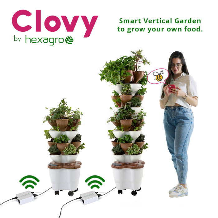 Grow Smart with Clovy: Your New Vertical Garden by Hexagro - Indiegogo