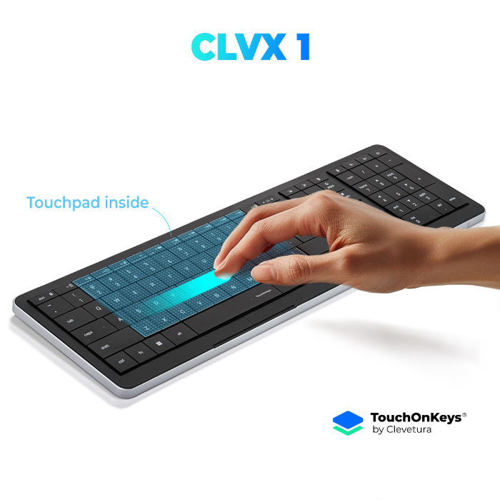 CLVX 1 - Gesture Keyboard with Touchpad Inside by Clevetura Devices LLC ...
