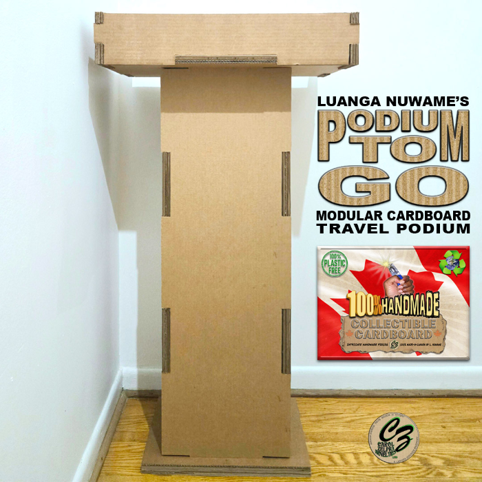 Podium to GO: Cardboard Modular Travel Podium by Carol Zelpha ...