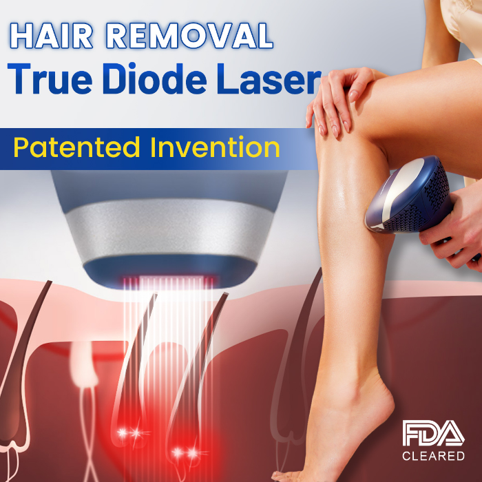 DermRays: Patented Diode Laser Hair Removal for Home Use. That Saves ...