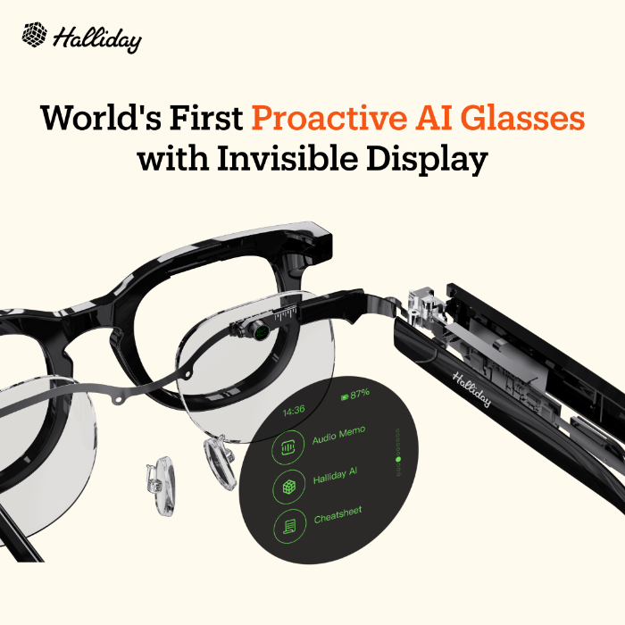 Halliday: Proactive AI Glasses, Invisible Display by Halliday - Indiegogo