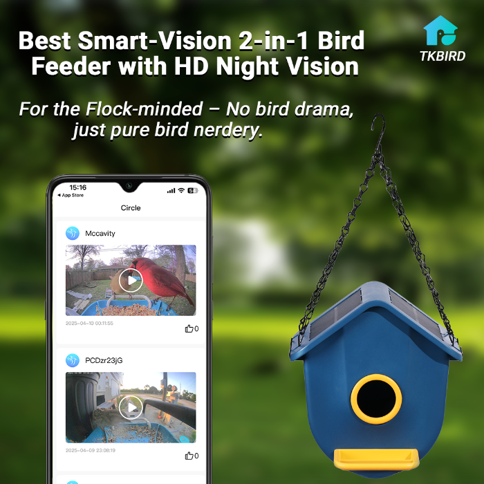 TKBIRD: Best HD Camera Smart-Vision Bird Feeder by TKBIRD - Indiegogo