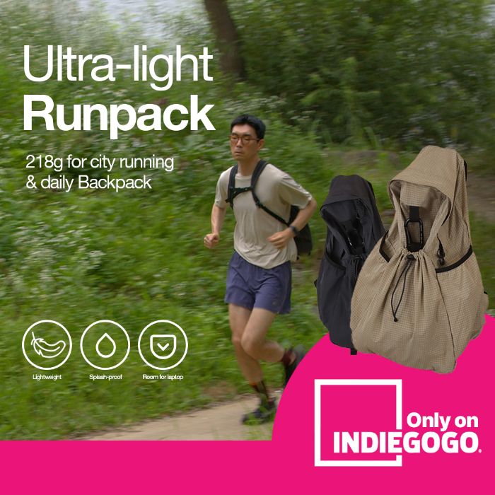 Try 218g Runpack - Not your Sweaty Backpack. by dari mati - Indiegogo
