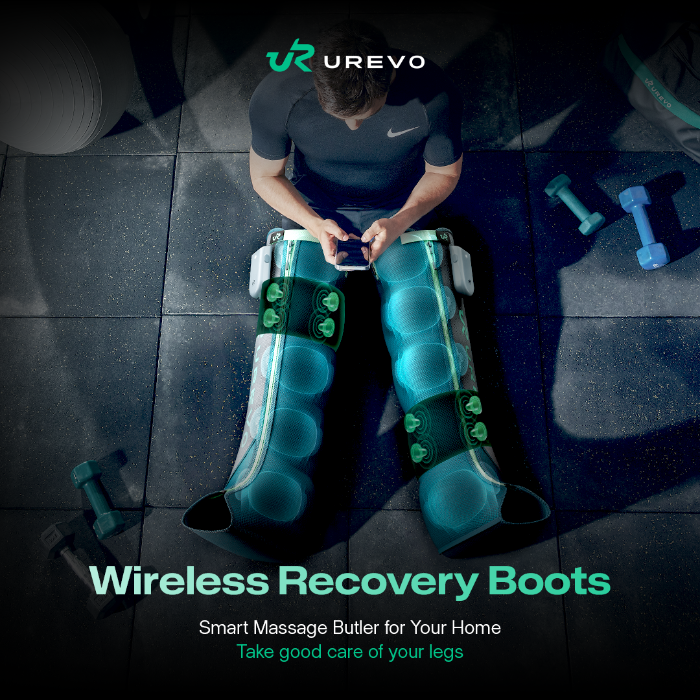 UREVO World 1st AI-Powered Wireless Recovery Boots by UREVO WELLNESS ...