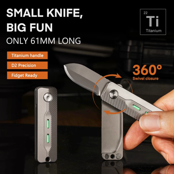 TiNova: Magnetic Ti Mini EDC Knife & Fidget Tool by IdeaSpark - Indiegogo