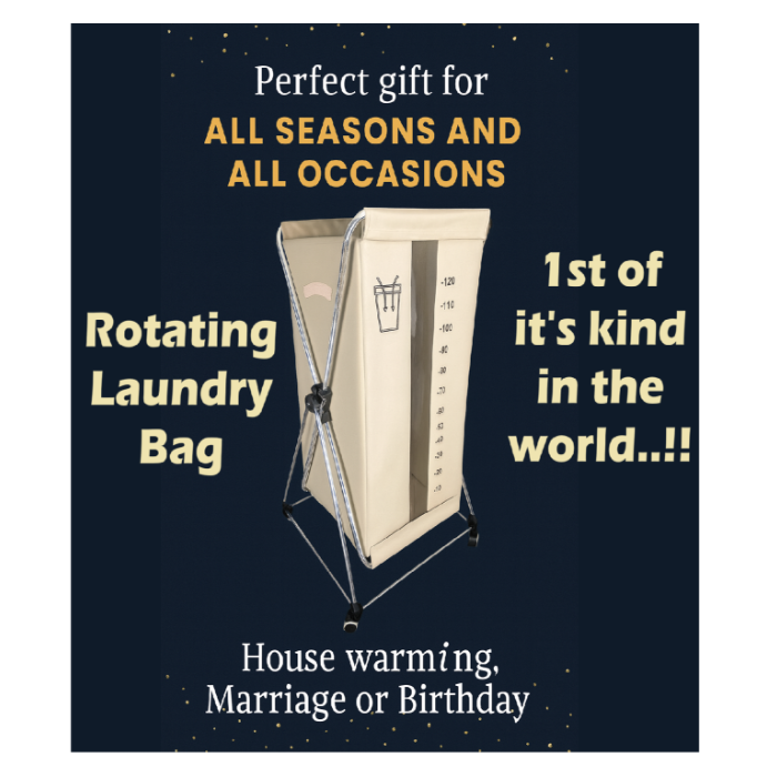 Rotating Laundry Bag - World's 1st of it's type by Krideas - Indiegogo