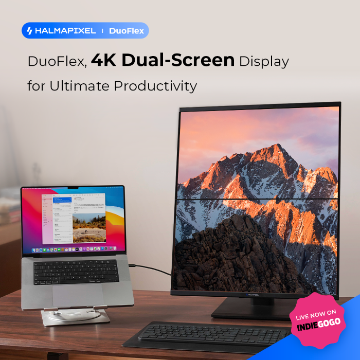 DuoFlex: 4K Dual-Screen for Maximum Productivity by HalmaPixel - Indiegogo